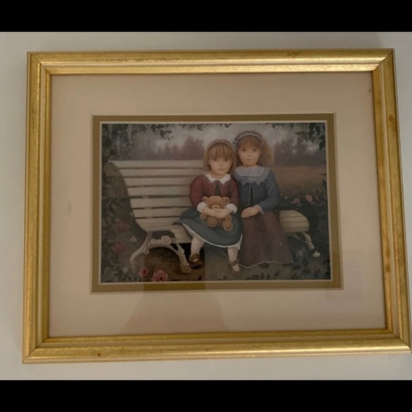 Wall Decor | Gold Framed Prints Of Girls | Poshmark